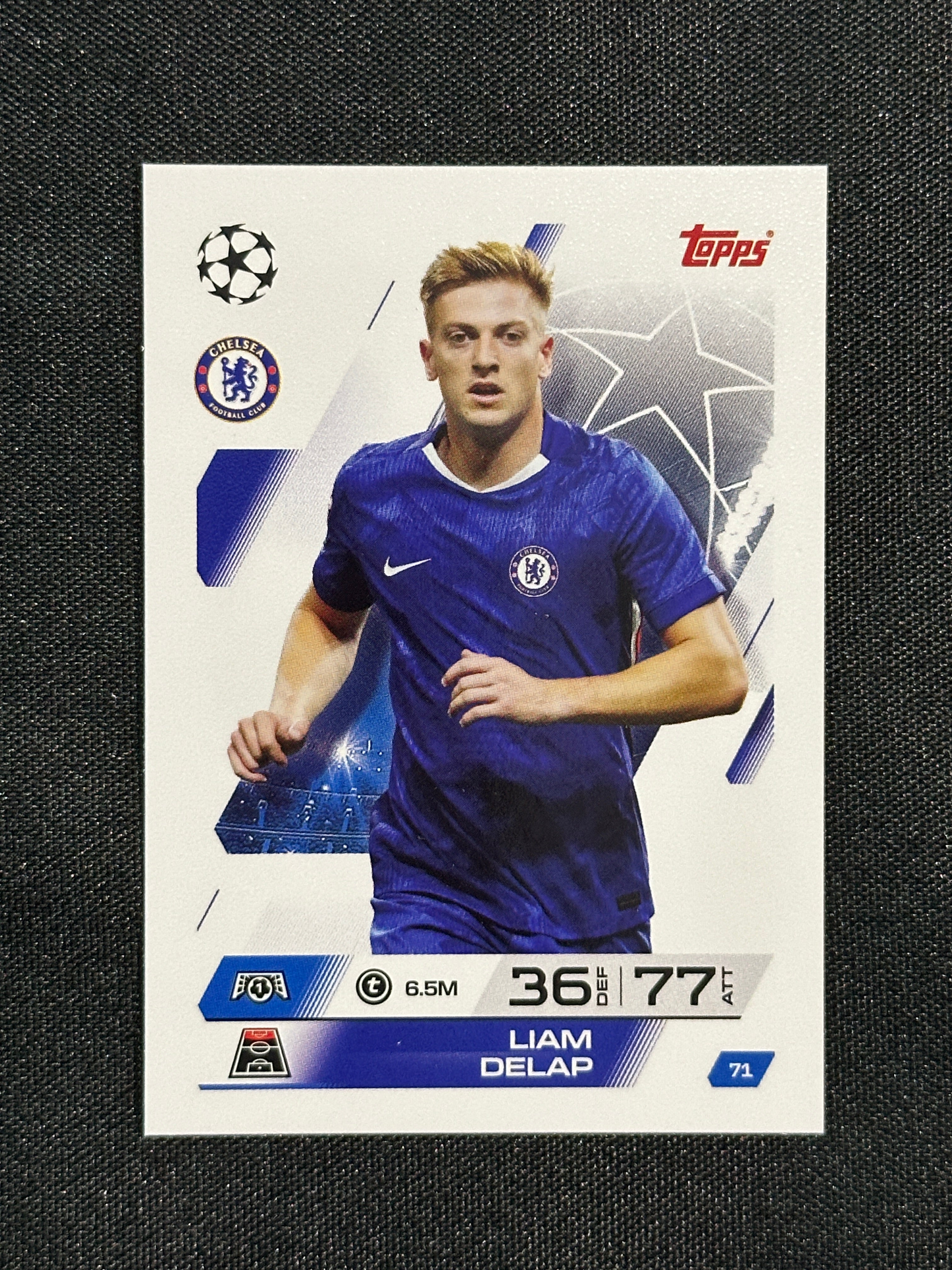 71 Liam Delap Chelsea Base - Topps Match Attax 2025/26 – LukeSolve.com