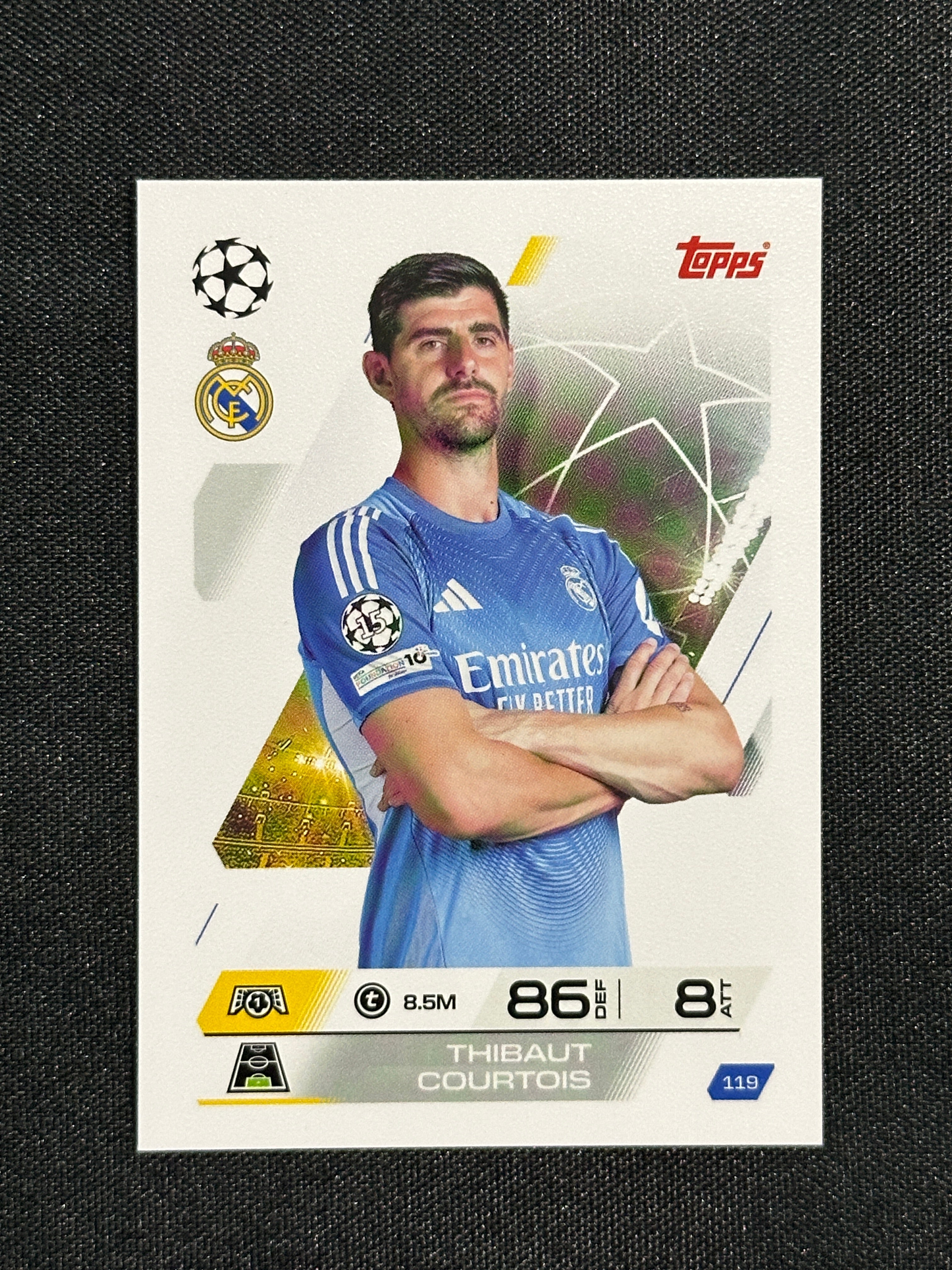 119 Thibaut Courtois Real Madrid Base - Topps Match Attax 2025/26 ...