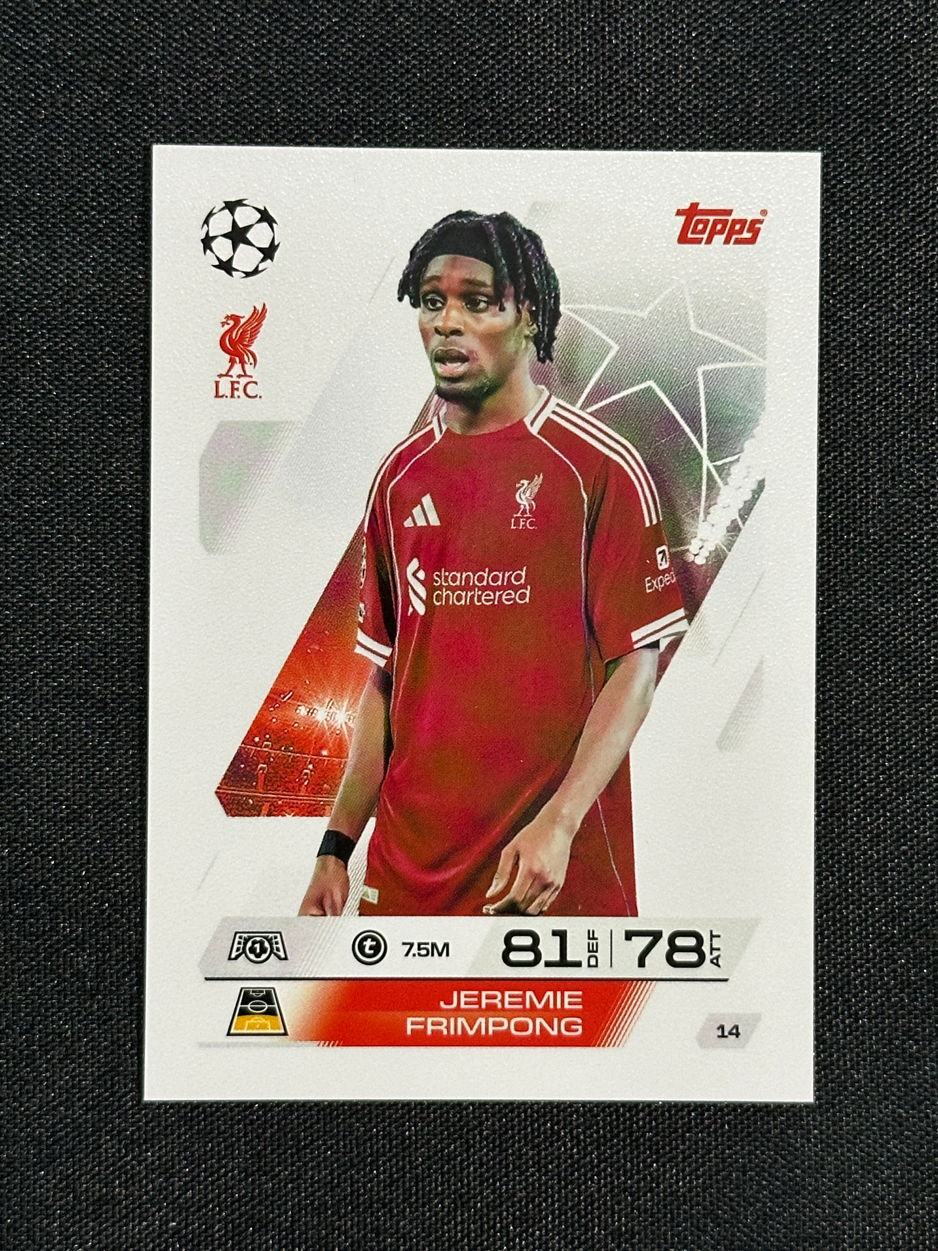 14 Jeremie Frimpong Liverpool Base - Topps Match Attax 2025/26 ...