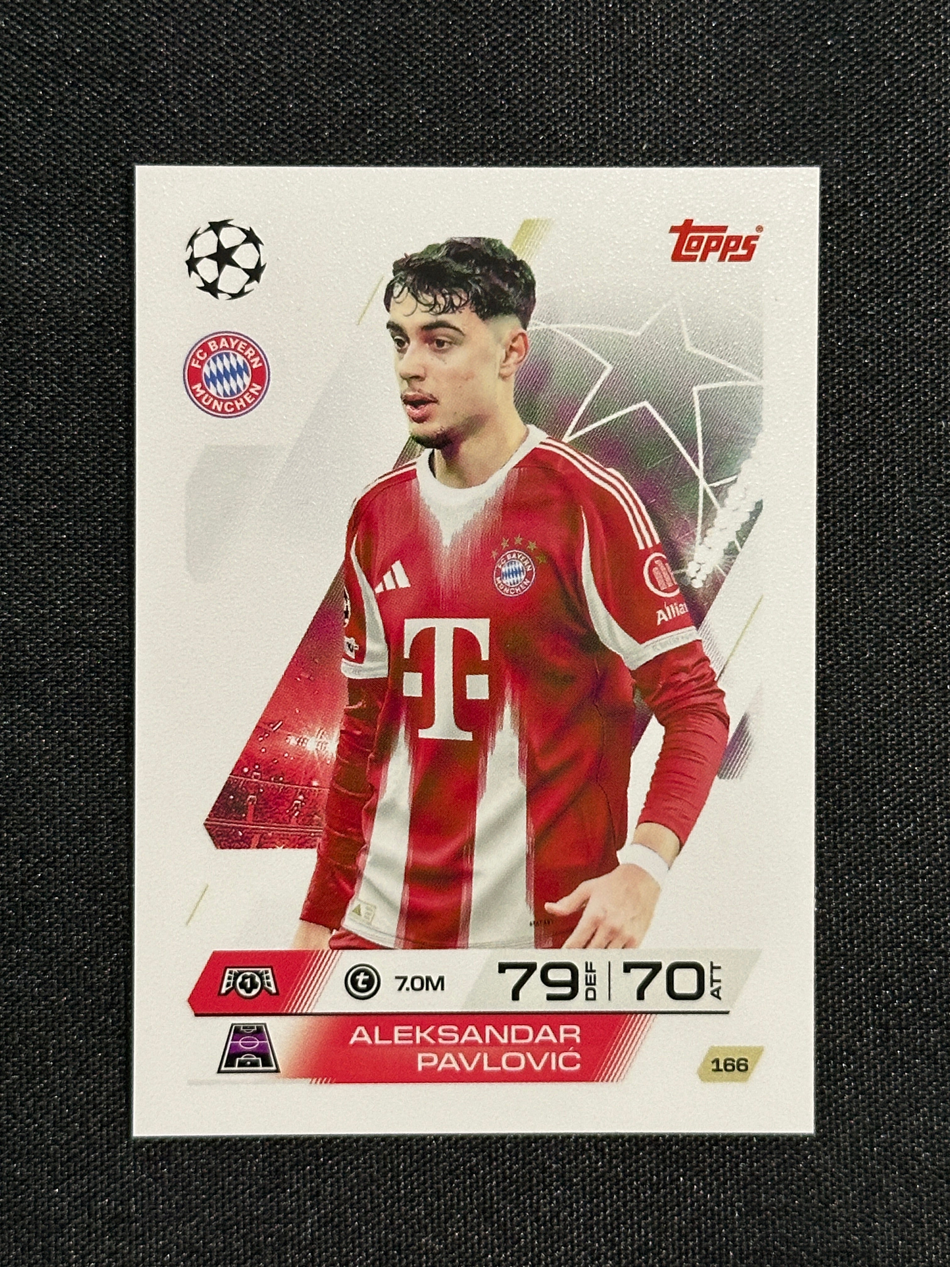 166 Aleksandr Pavlović Bayern München Base - Topps Match Attax 2025/26 ...