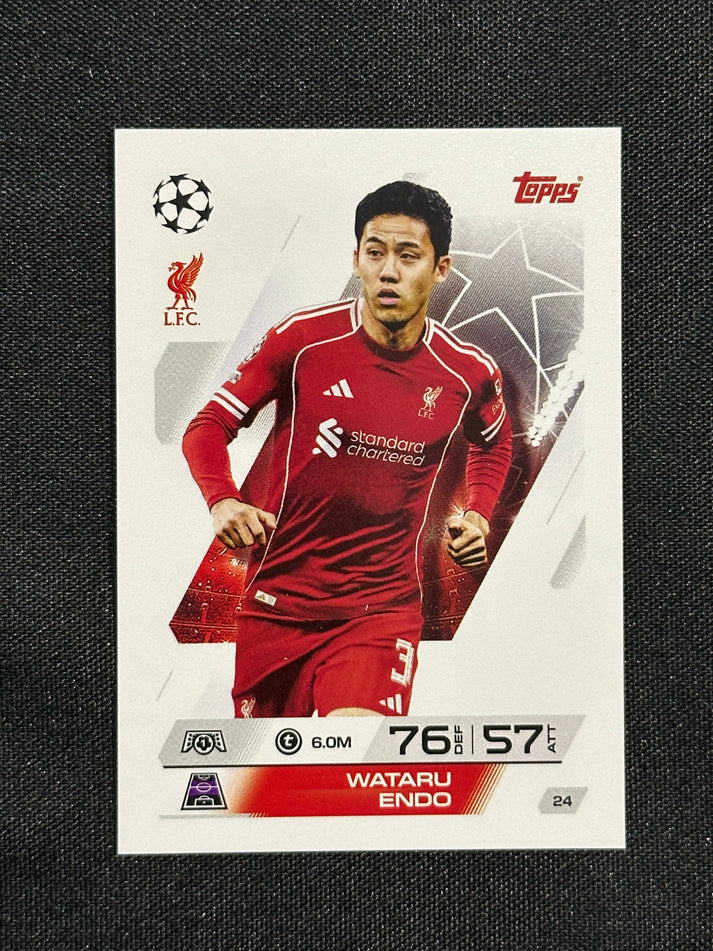 24 Wataru Endo Liverpool Base - Topps Match Attax 2025/26 – LukeSolve.com
