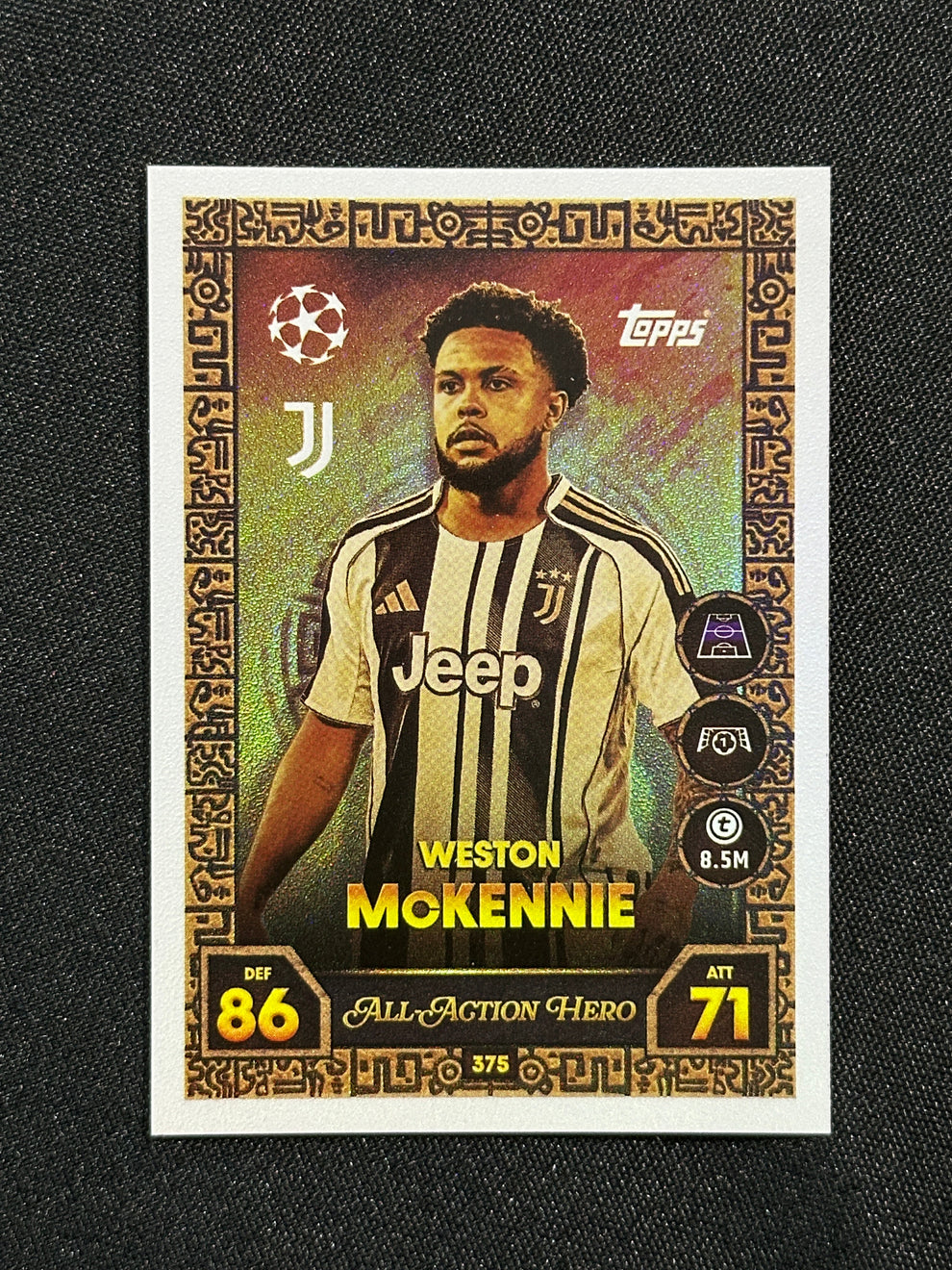 375 Weston McKennie Juventus All-Action Hero - Topps Match Attax 2025 ...