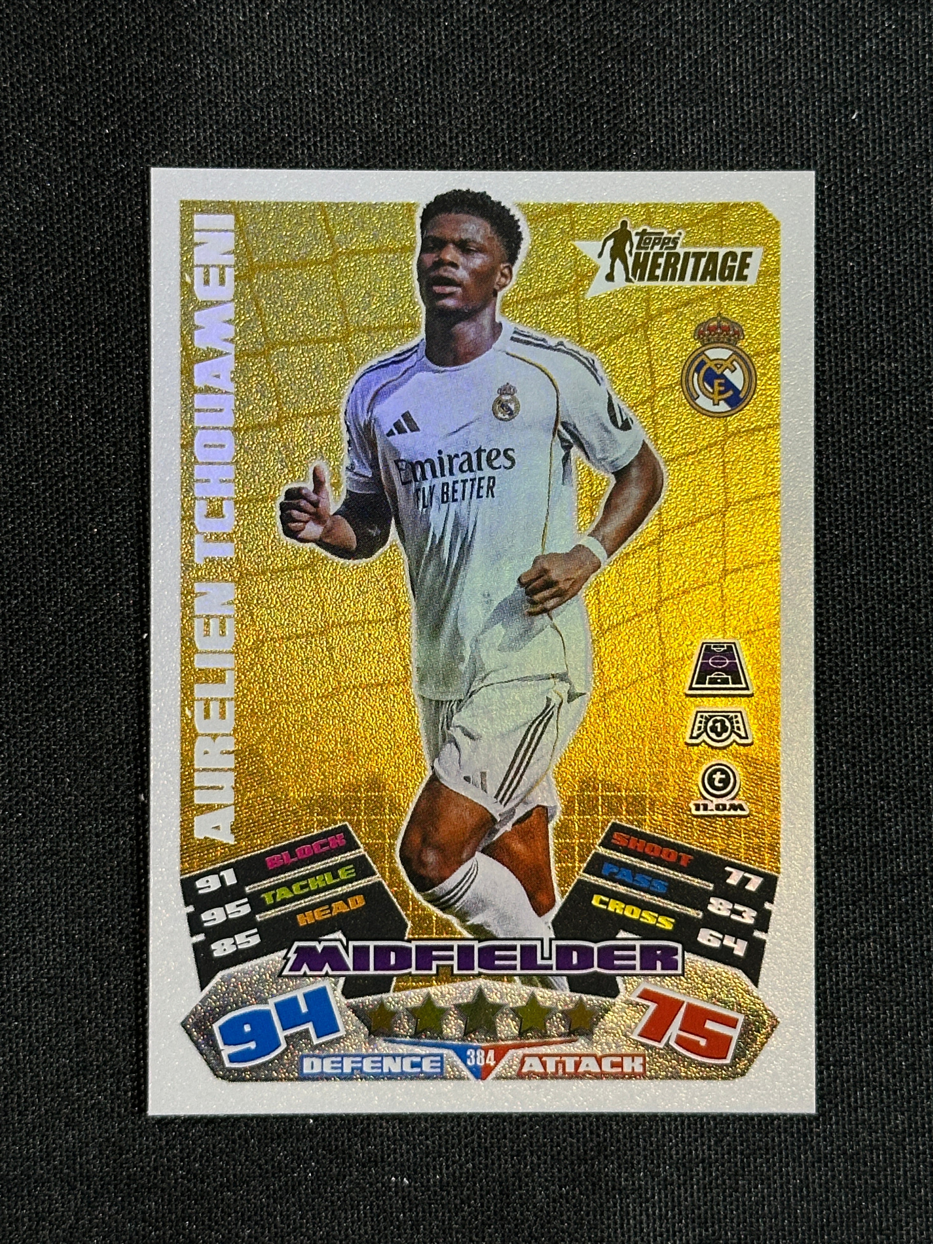 384 Aurélien Tchouaméndi Real Madrid Heritage - Topps Match Attax 2025 – LukeSolve.com