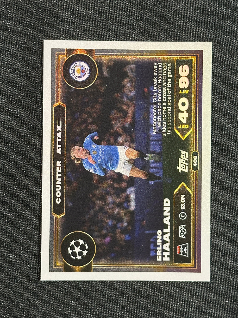 408 Erling Haaland Manchester City Counter Attax - Topps Match Attax 2 ...