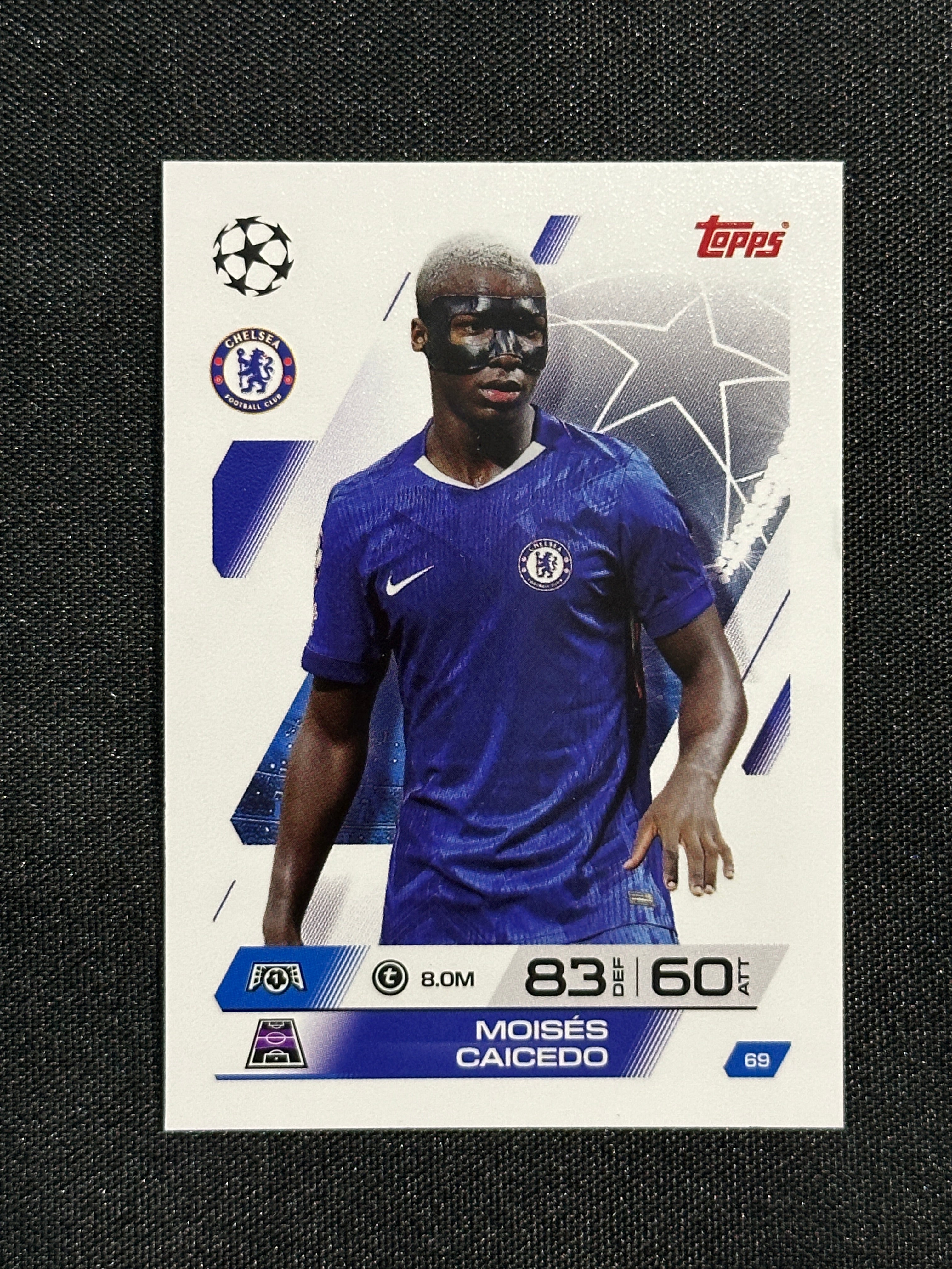 69 Moisés Caicedo Chelsea Base - Topps Match Attax 2025/26 – LukeSolve.com