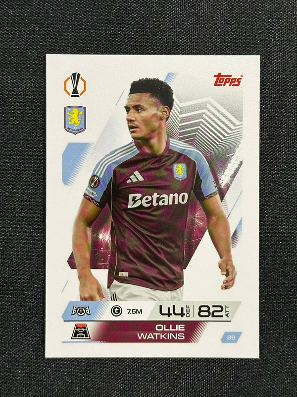 89 Ollie Watkins Aston Villa Base - Topps Match Attax 2025/26 – LukeSolve.com