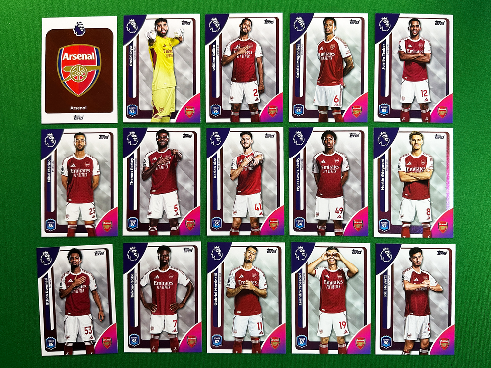 Arsenal Full Base Set - Topps Premier League 2026 – LukeSolve.com