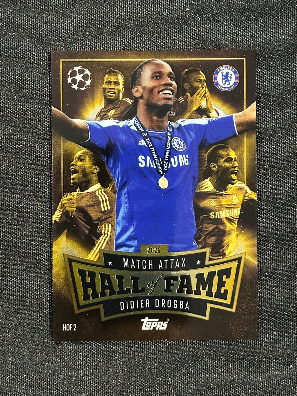 HOF 2 Didier Drogba Chelsea Hall of Fame - Topps Match Attax 2025/26 – LukeSolve.com