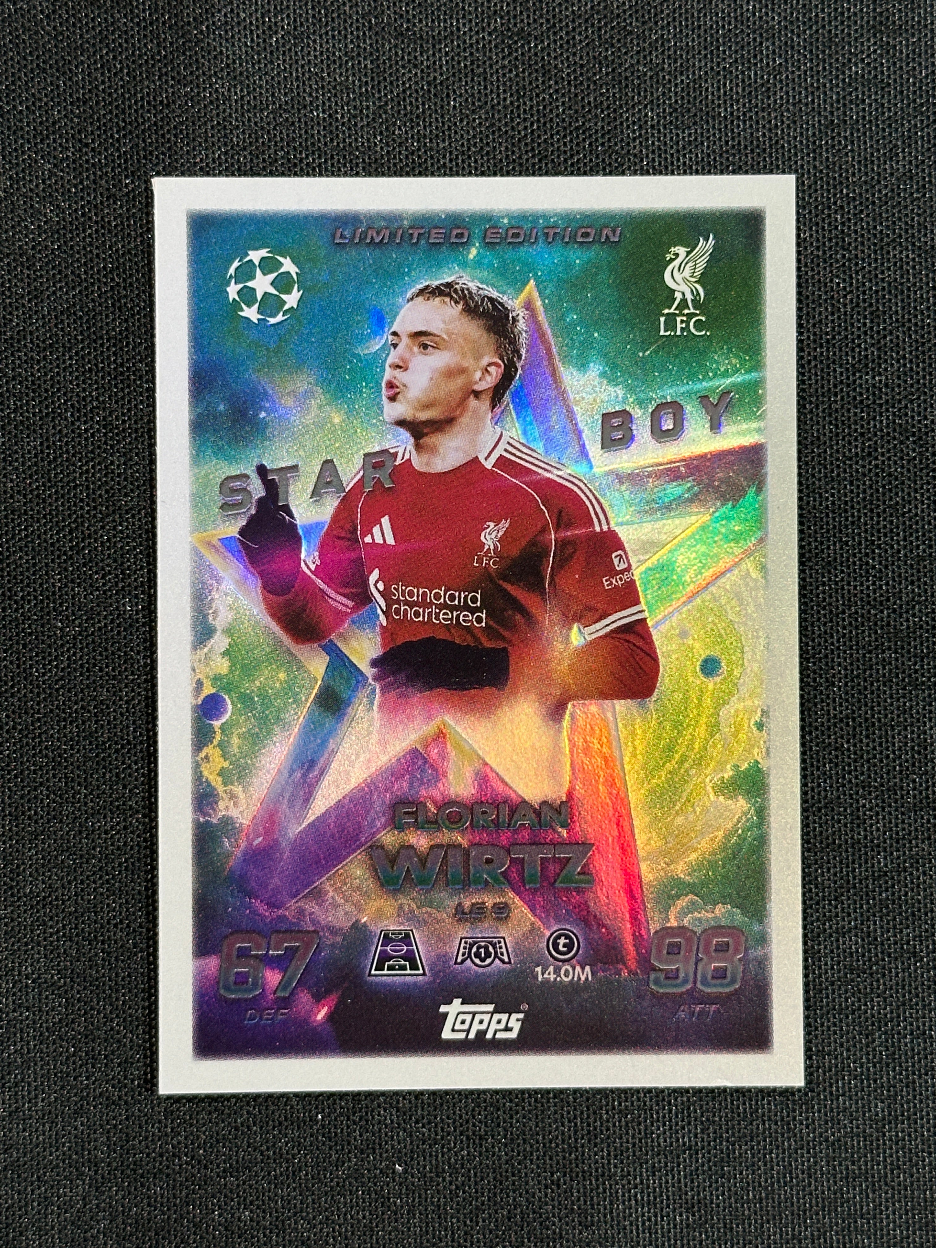 LE 9 Florian Wirtz Liverpool Limited Edition - Topps Match Attax 2025 ...