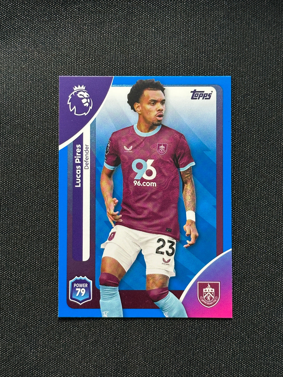 Lucas Pires Blue Parallel Base - Topps Premier League 2026 – LukeSolve.com