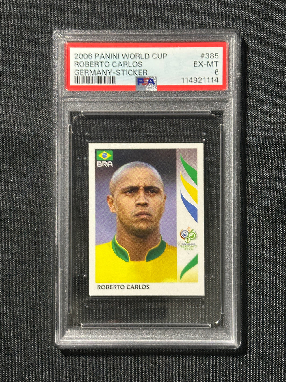 Roberto Carlos Sticker - 2006 Panini World Cup - PSA 6 – LukeSolve.com