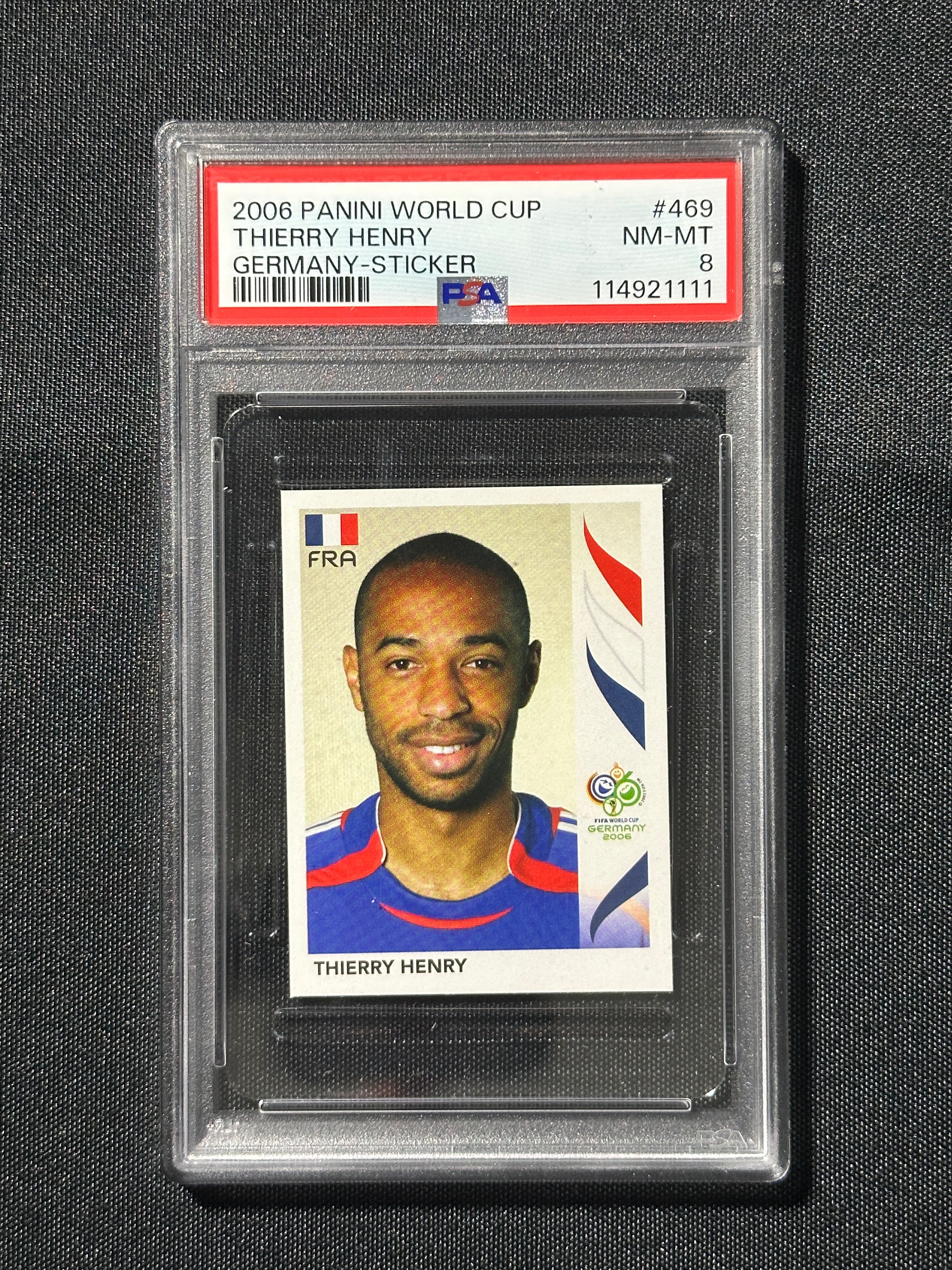 Thierry Henry Sticker - 2006 Panini World Cup - PSA 8 – LukeSolve.com